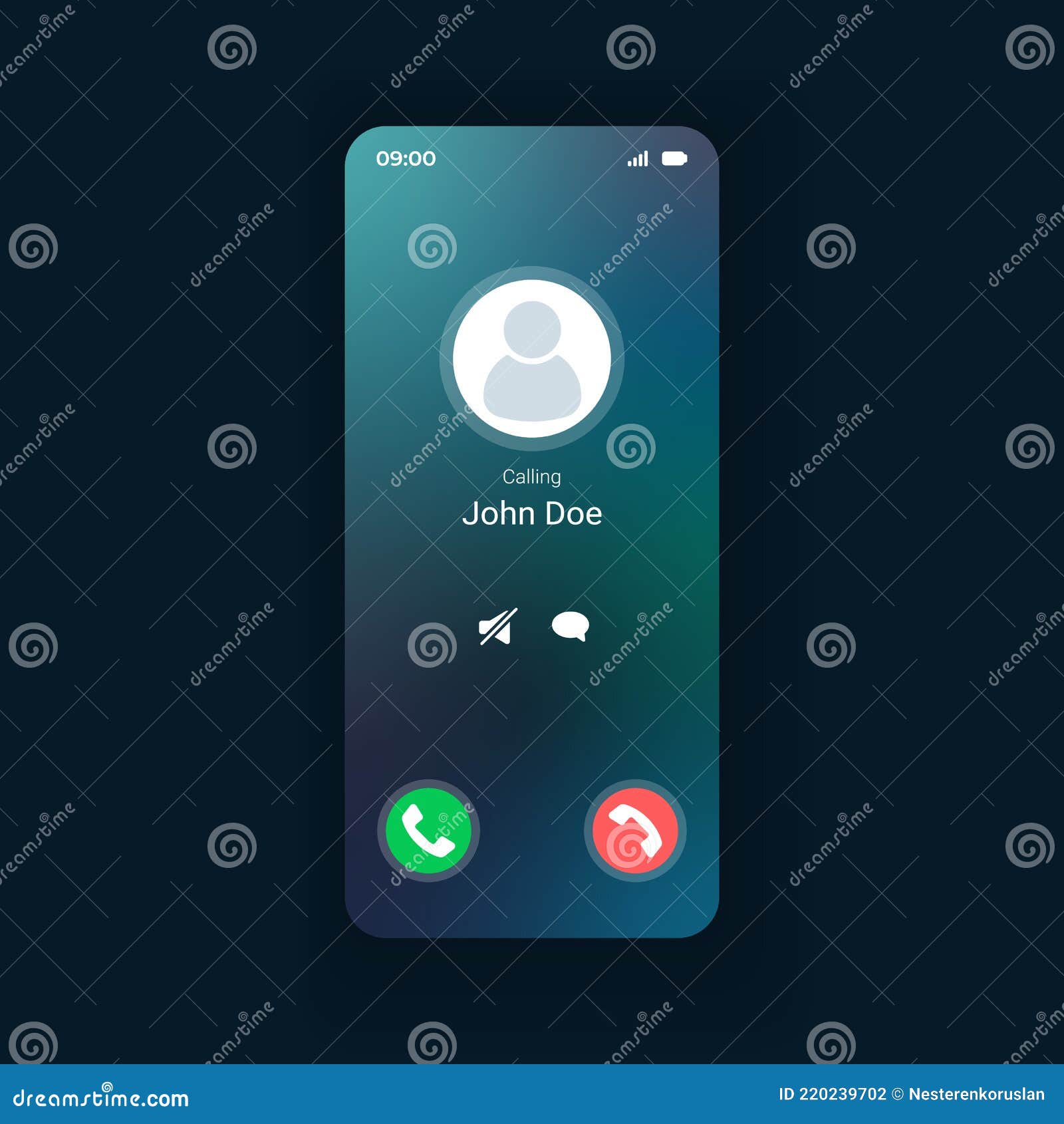 Incoming Call Smartphone Interface Vector Template Stock Vector ... Incoming Call Smartphone Interface Vector Template Stock Vector ...