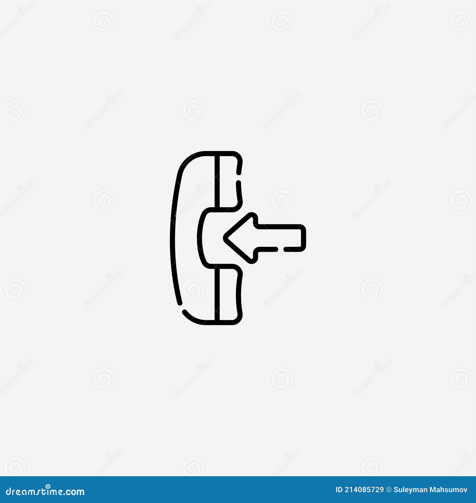 Incoming Call Vector Icon Sign Symbol Stock Vector - Illustration of ...