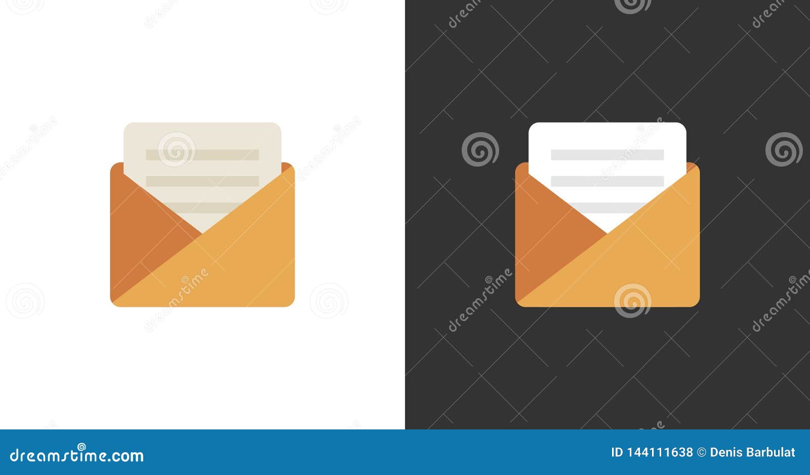 Incoming letter icon stock vector. Illustration of icon - 144111638