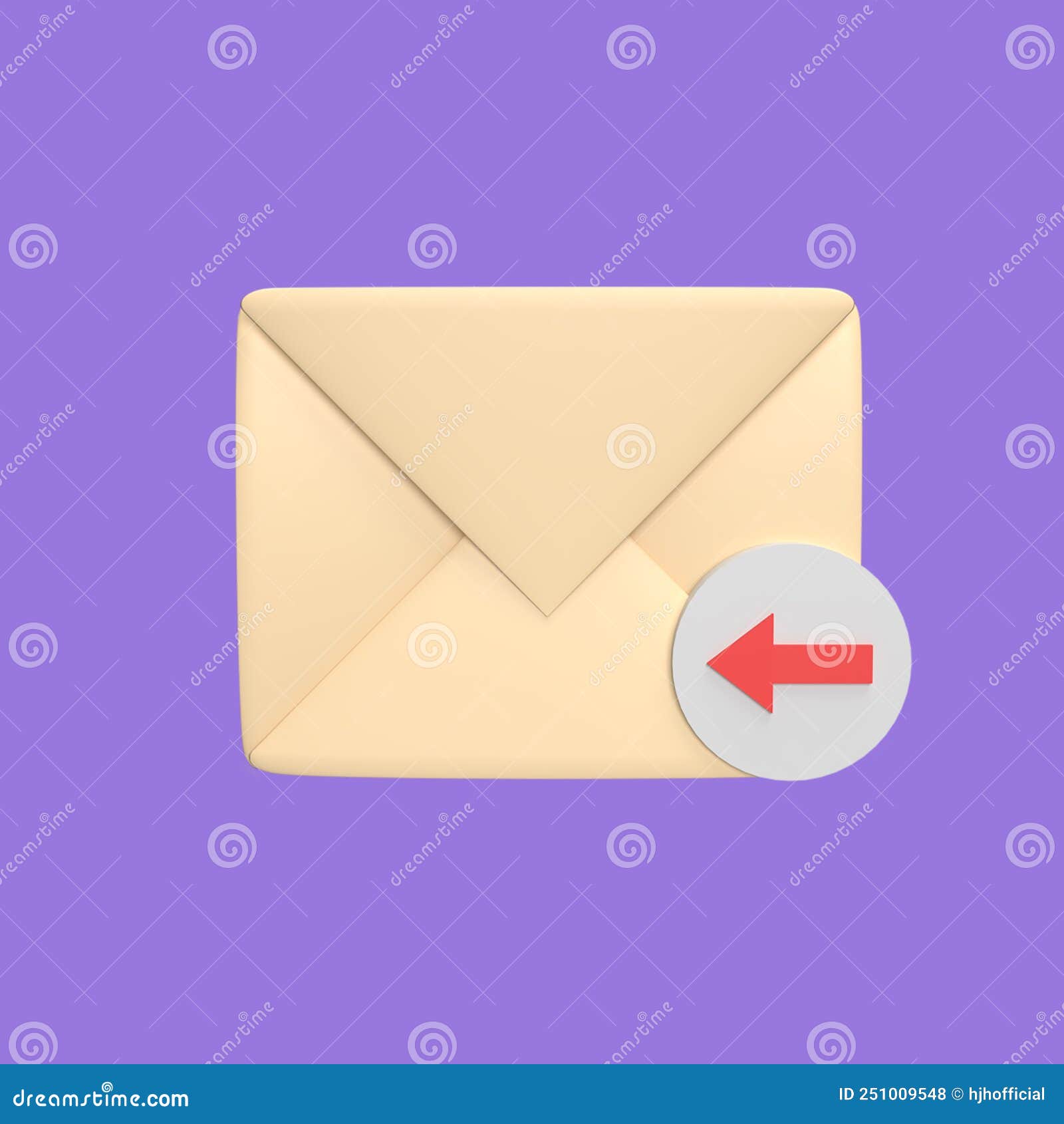 Incoming Messages 3d Icon Model Cartoon Style Concept. Render ...