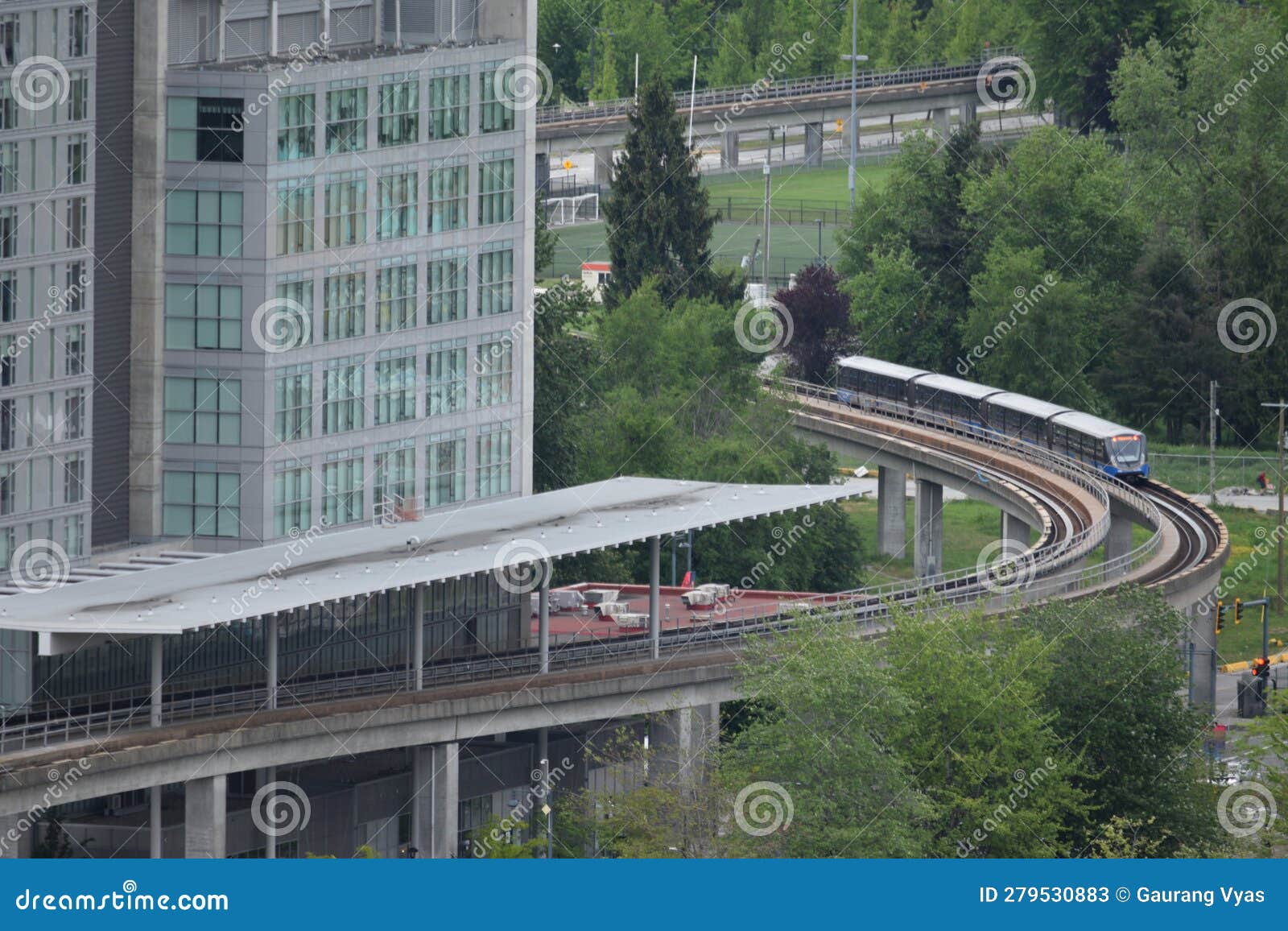 Incoming Metro stock image. Image of railway, track - 279530883