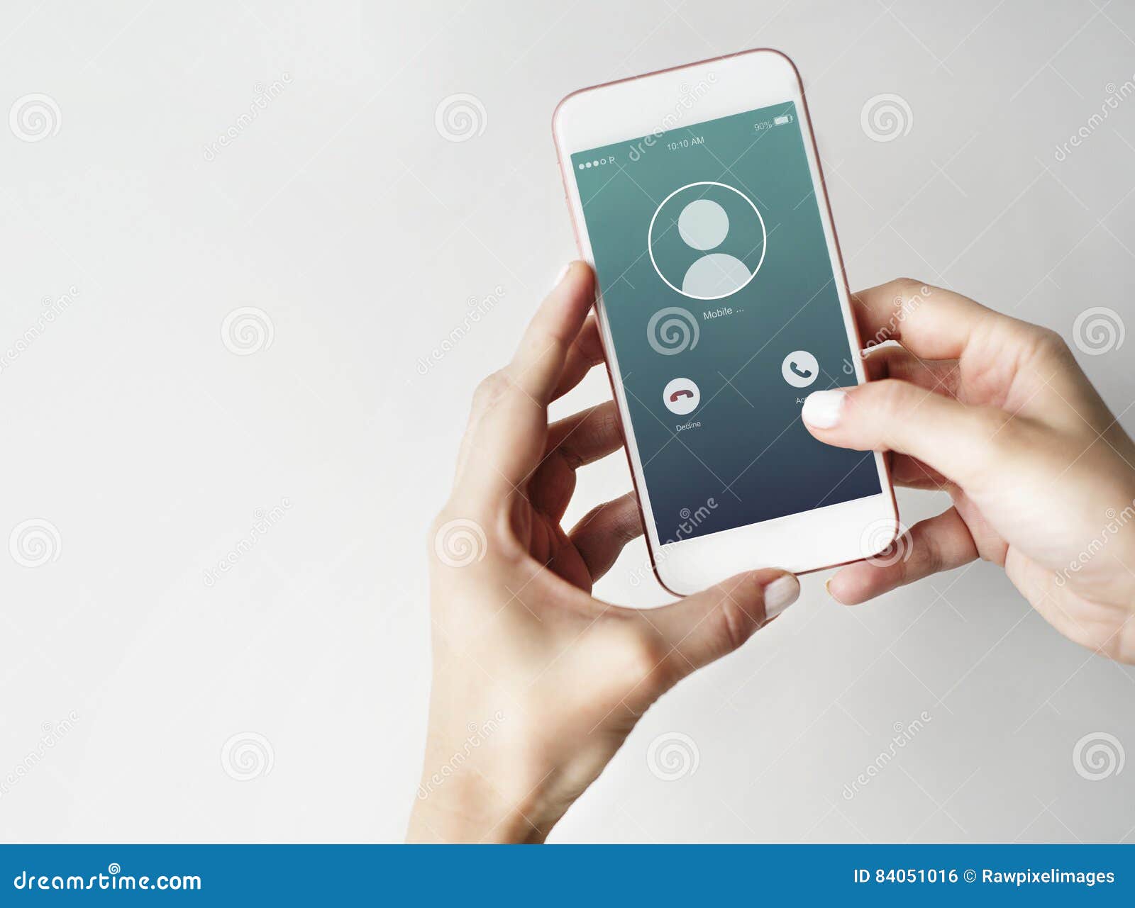 Incoming Mobile Call Communication Concept Stock Photo - Image of ...