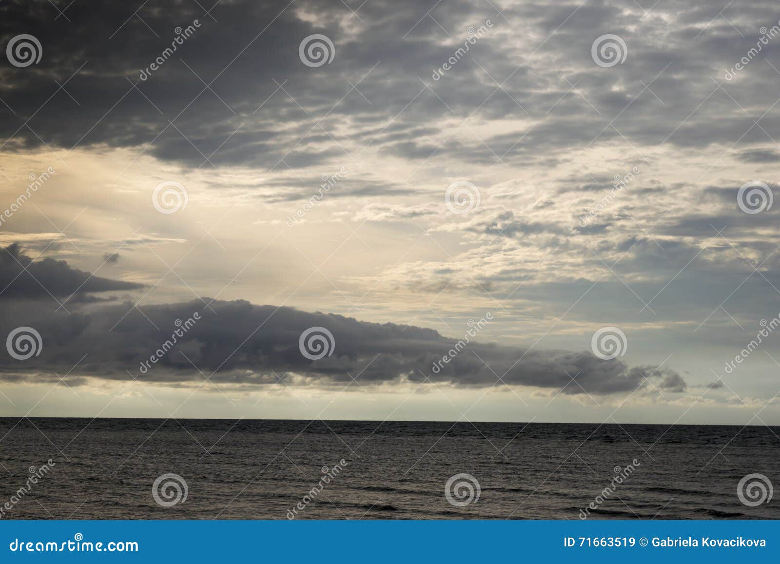 Incoming Storm Above the Sea Stock Image - Image of high, cloud: 71663519