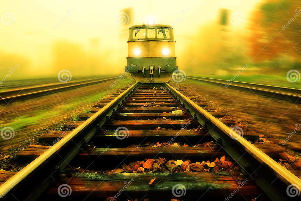 Incoming train stock photo. Image of direction, railroad - 28609018
