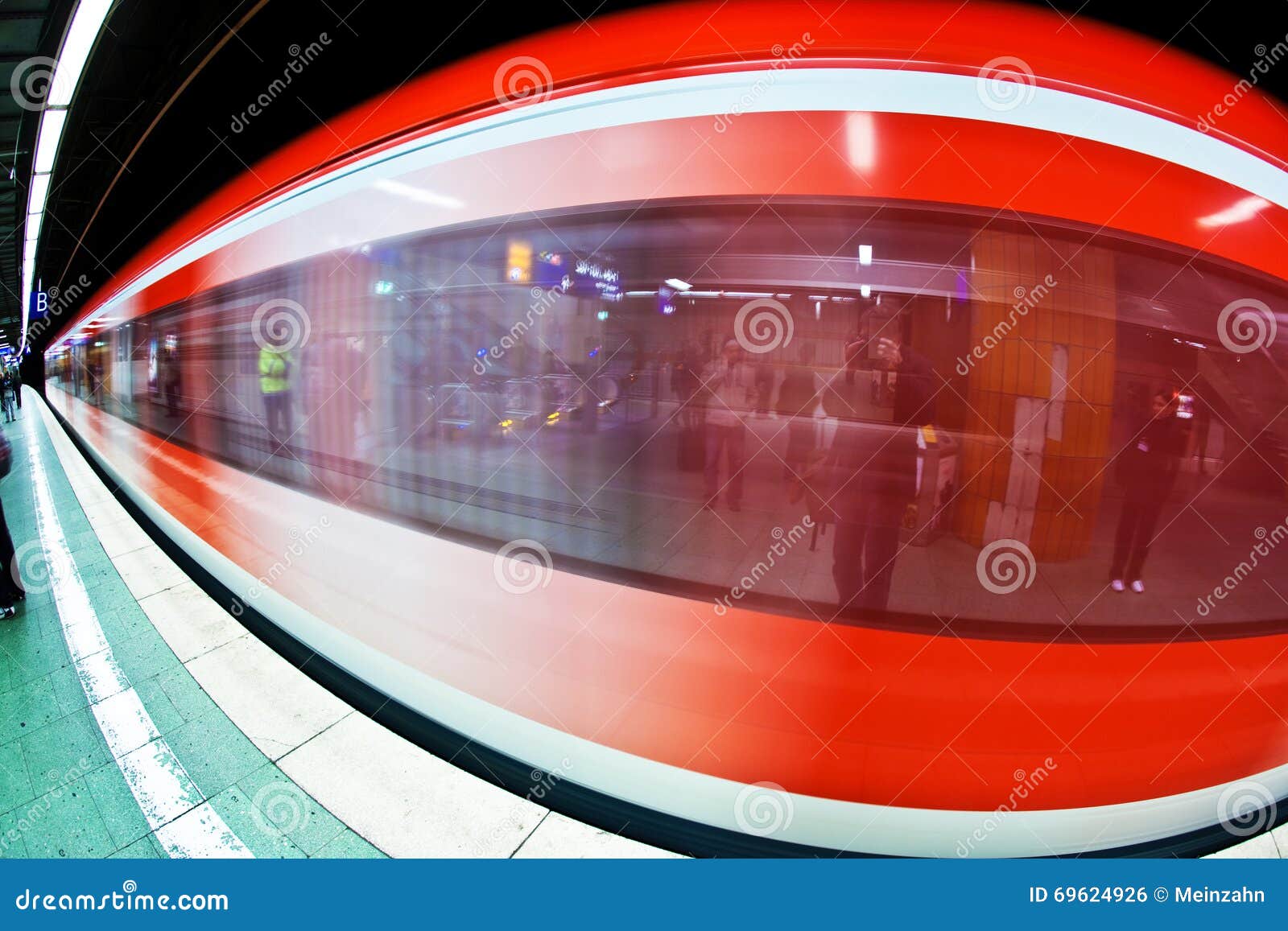 Incoming train in Station stock photo. Image of vacation - 69624926
