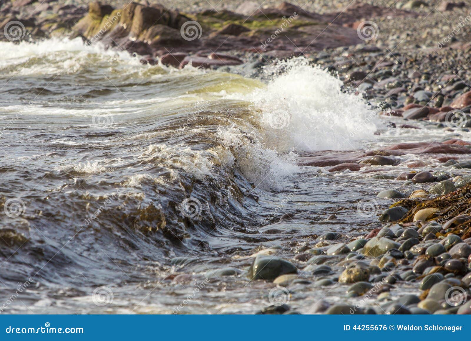 Incoming Wave, St. Bride S, Newfoundland Stock Photo - Image of ...