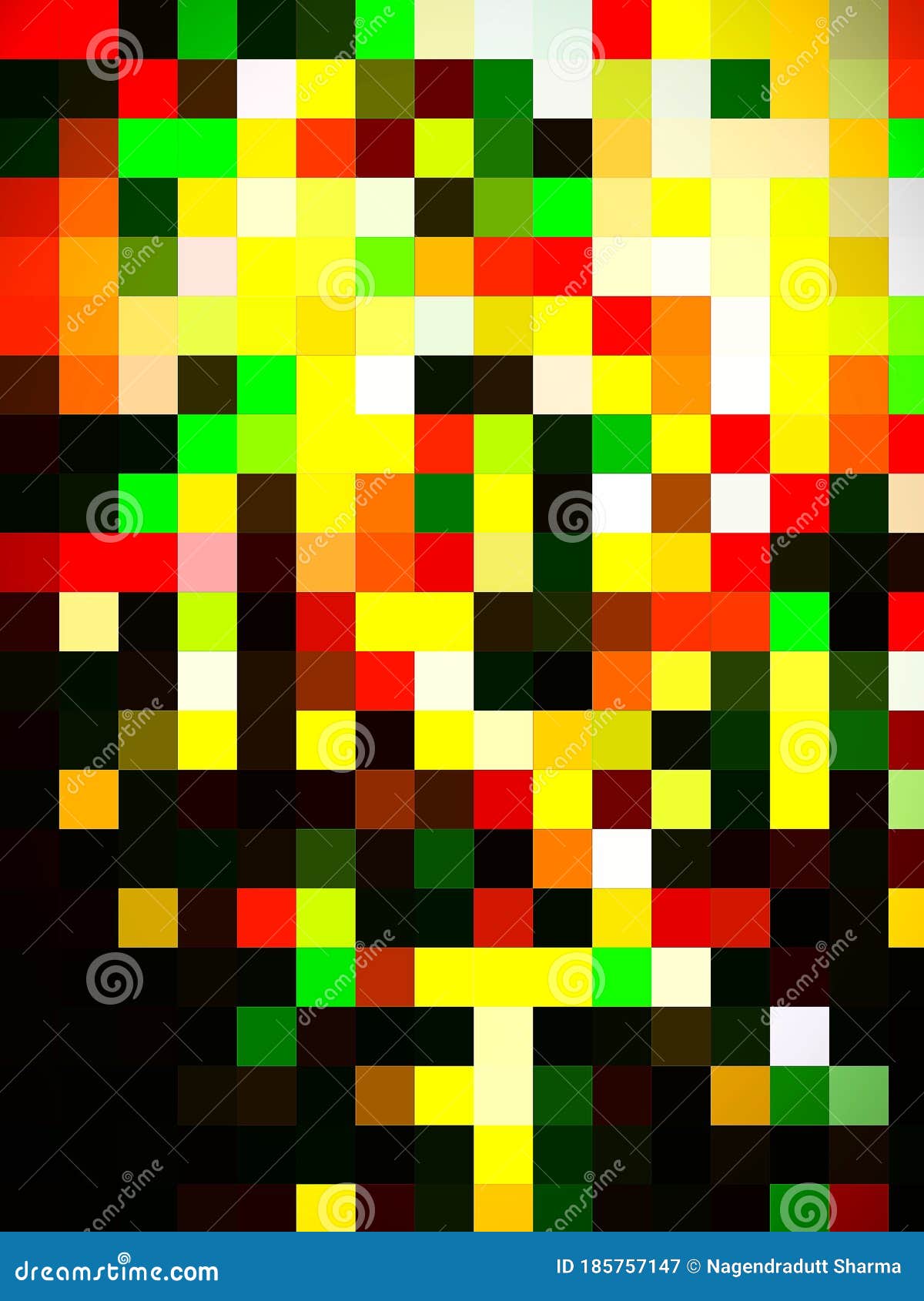 An Incomparable Digital Designing Pattern of Multi-colored Tiles Stock ...