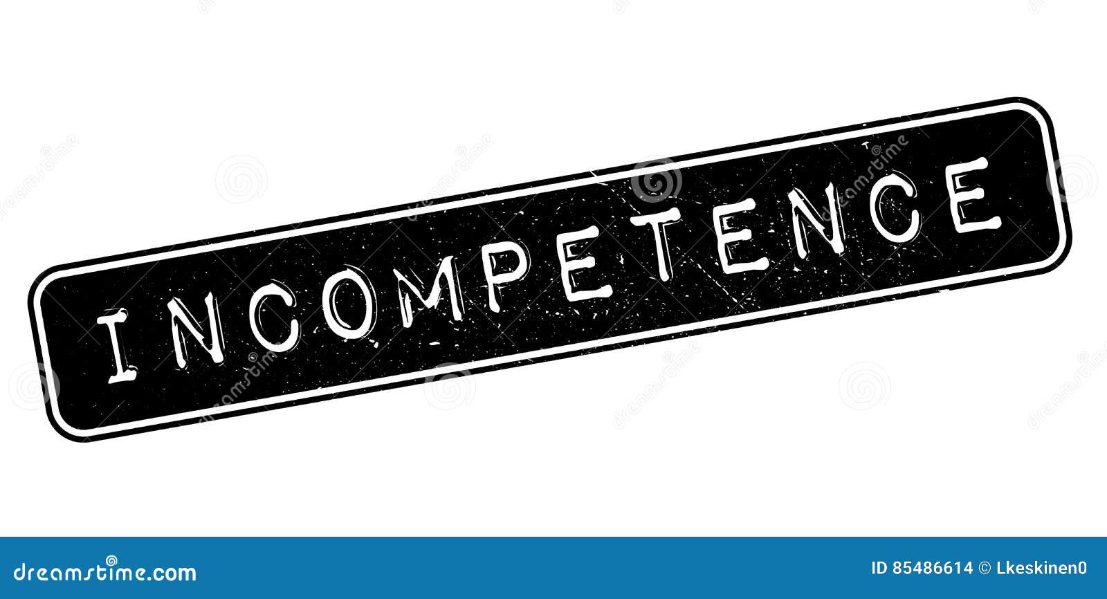 Incompetence rubber stamp stock illustration. Illustration of icon ...