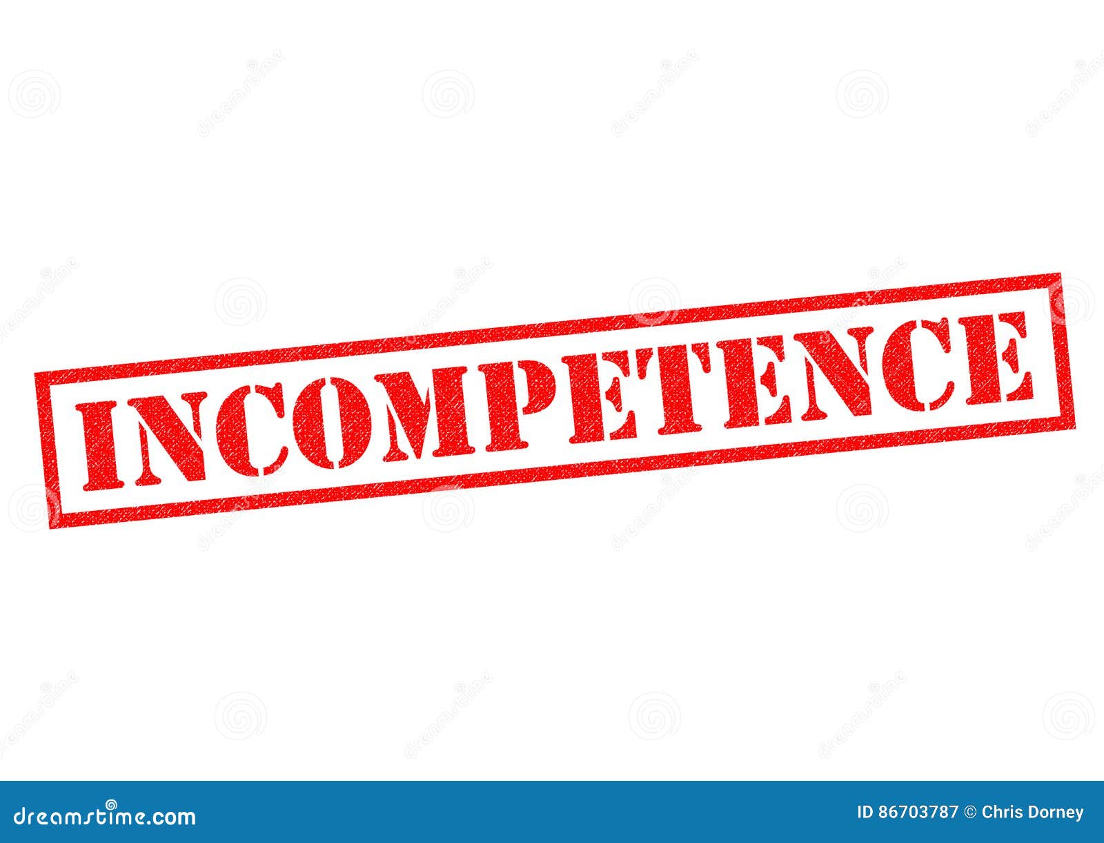 Incompetencia stock de ilustración. Ilustración de fondo - 86703787