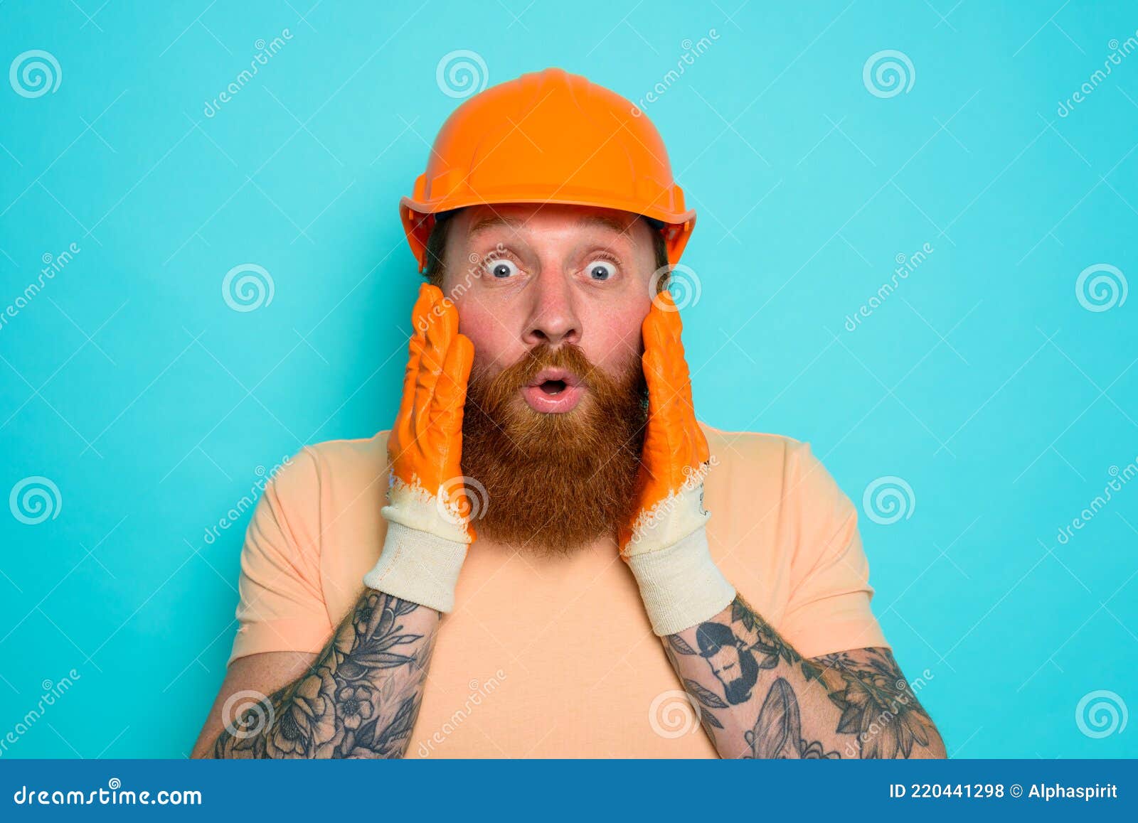 Incompetent Worker is Unsure and Worried about His Work Stock Photo ...