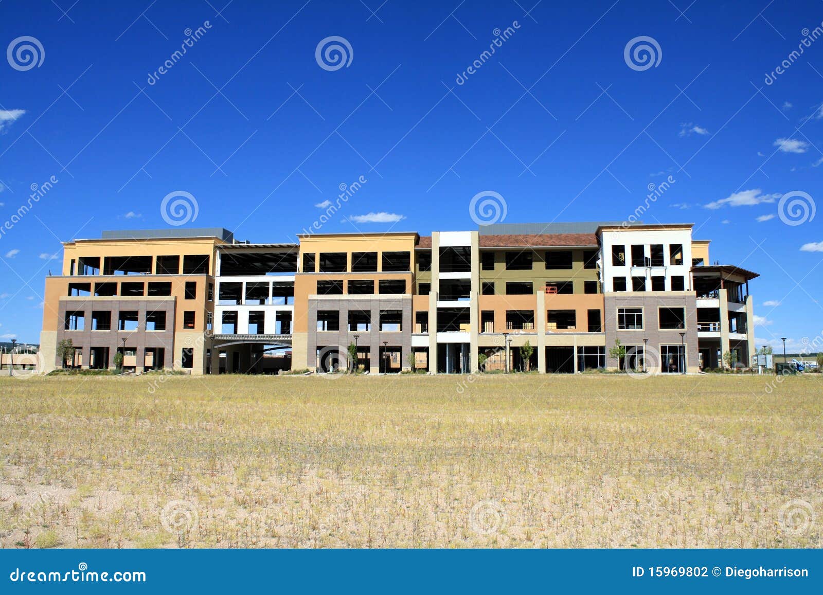 Incomplete Abandoned Apartment Building Stock Photo - Image of offices ...