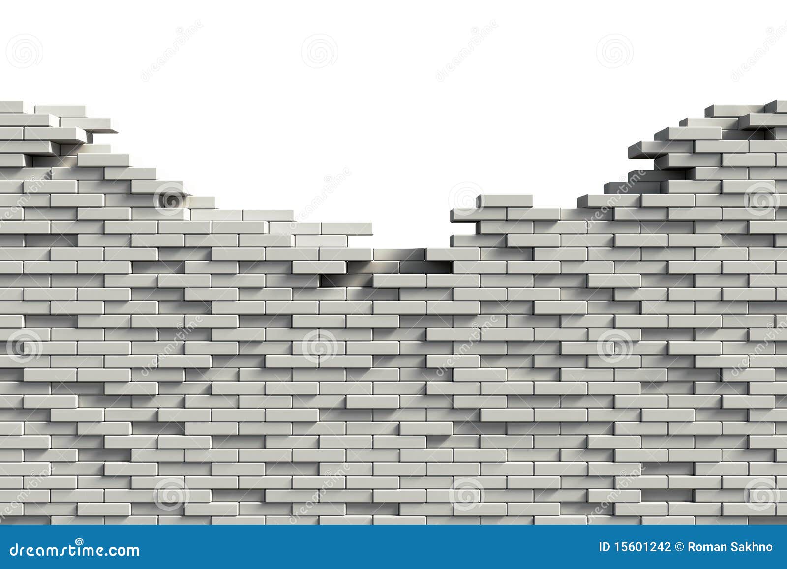 Incomplete brick wall stock illustration. Illustration of crash - 15601242