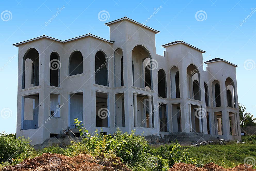 Incomplete building stock image. Image of bricks, apartments - 22496699