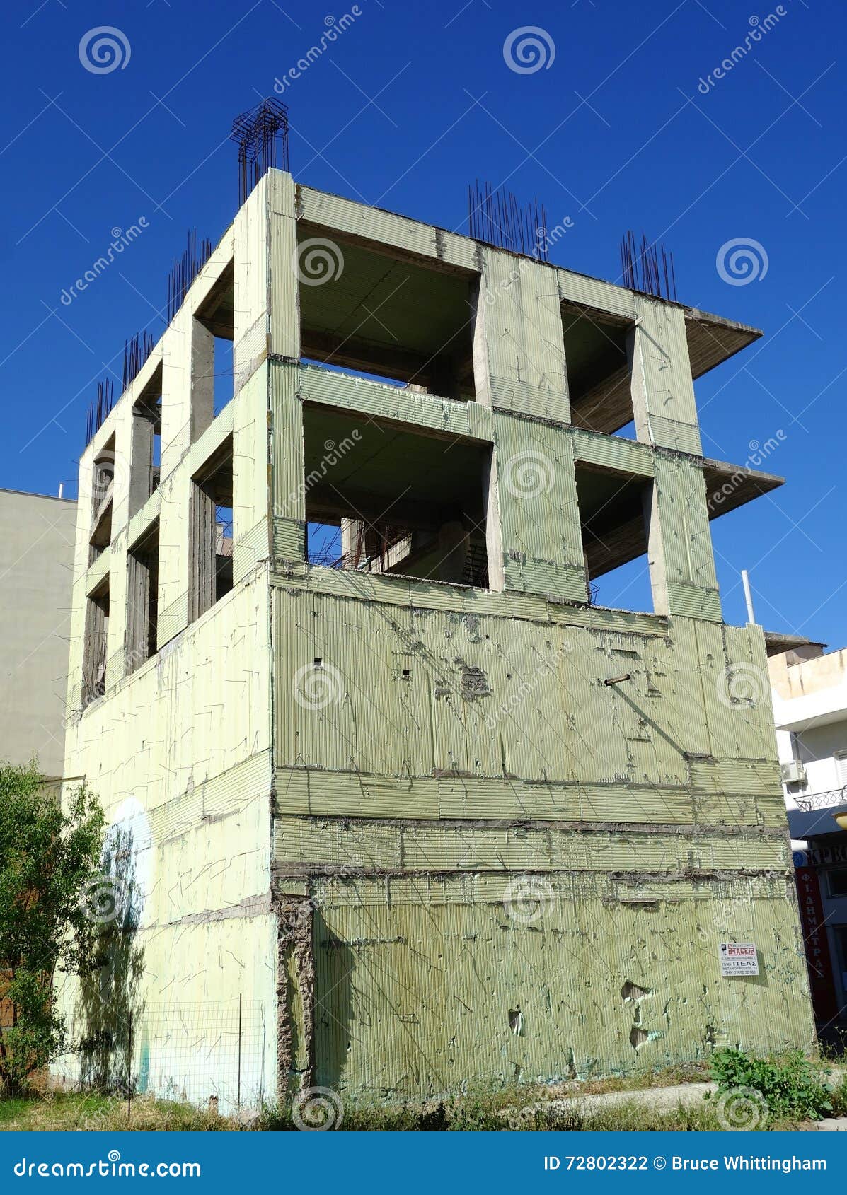 Incomplete Concrete Frame Building Stock Photo - Image of difficulty ...
