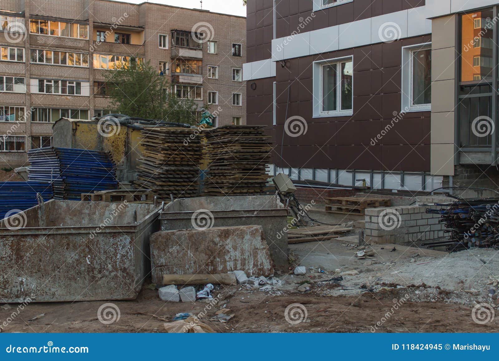 Incomplete Construction Site Building Architecture Structure Royalty ...