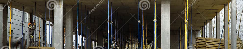 Incomplete Construction, Building Works Stock Image - Image of downtown ...