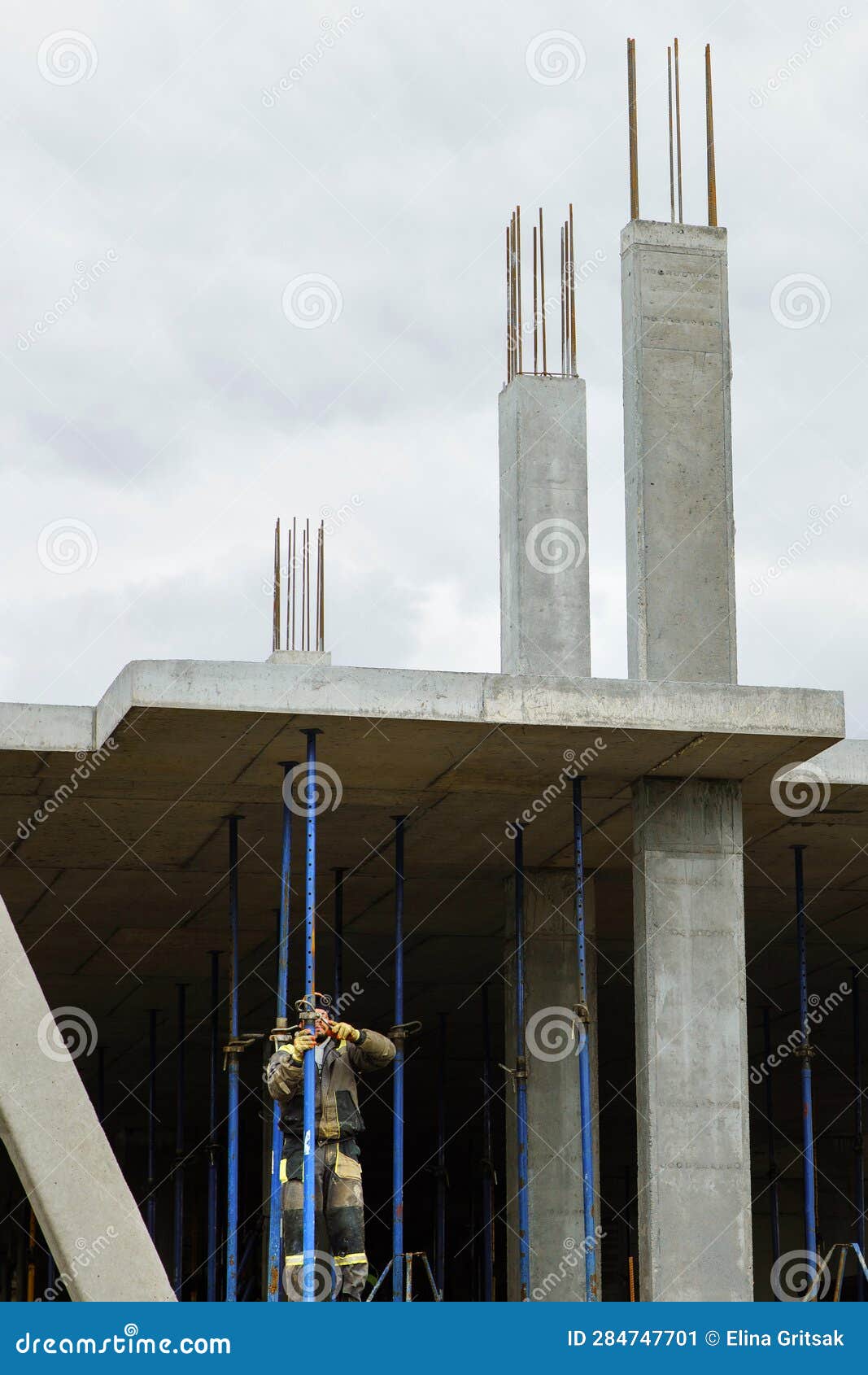 Incomplete Construction, Building Works Stock Image - Image of ...