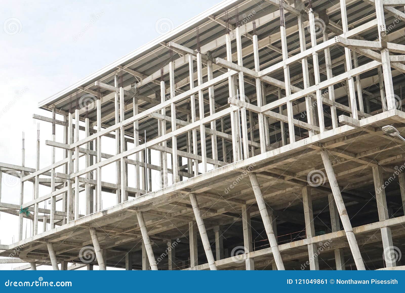 Incomplete Construction Site Building Architecture Structure Royalty ...