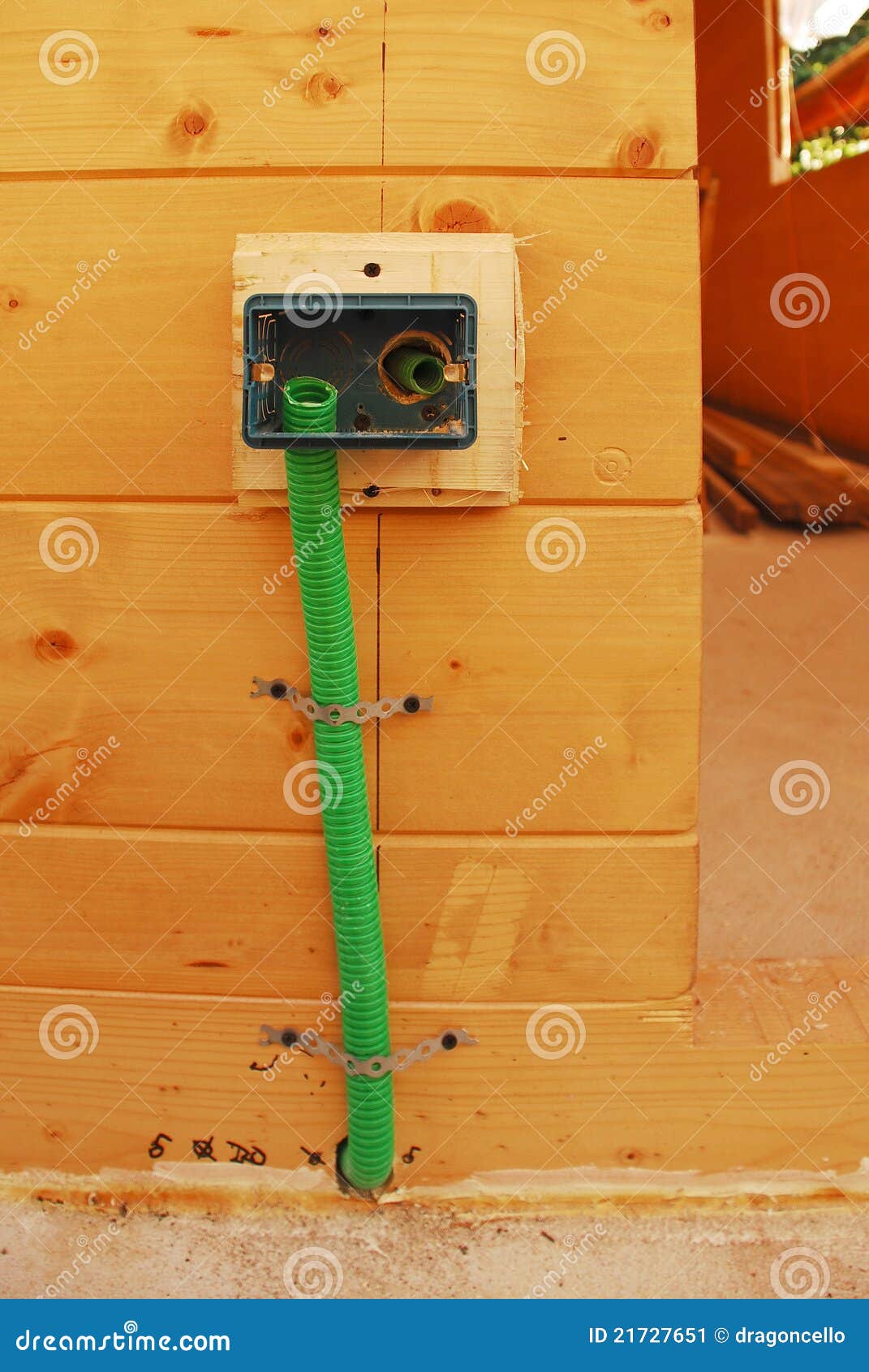 Incomplete Electrical Control Box On The White Wall. Maintenance And ...