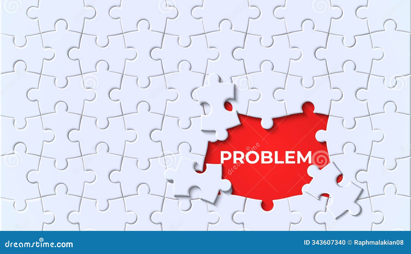 Incomplete Jigsaw Puzzle Piece with the Word Problem. Concept of ...