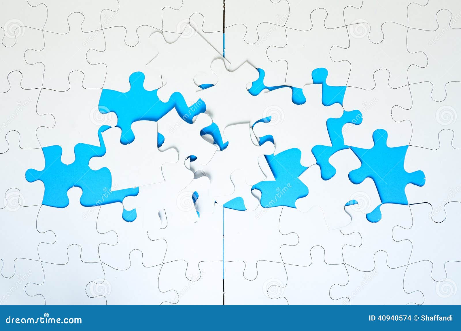 Incomplete Jigsaw Puzzle Piece With Black Background, Business Concept ...