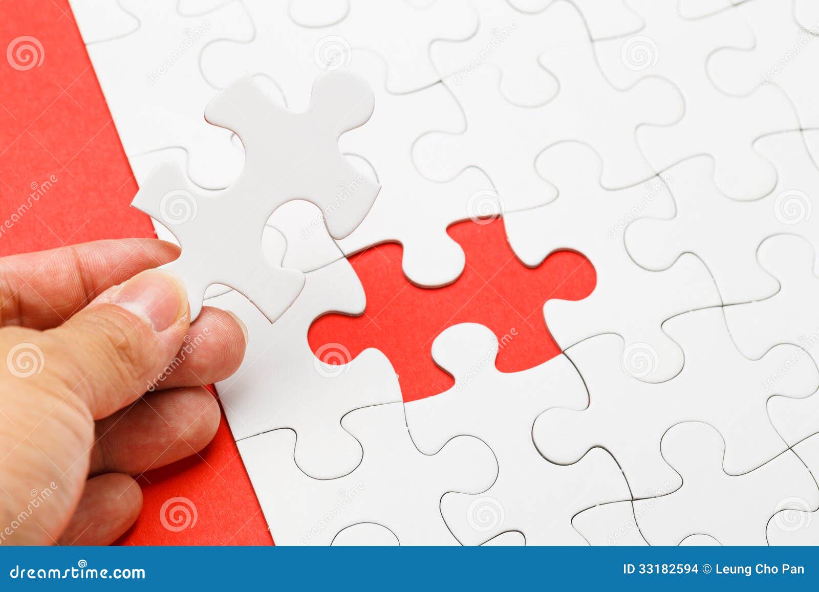 Incomplete Puzzle with Missing Piece on Human Hand Stock Photo - Image ...