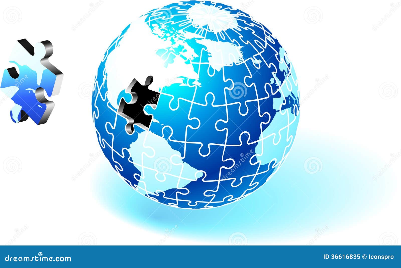 Puzzle Planet Earth Royalty-Free Stock Photography | CartoonDealer.com ...
