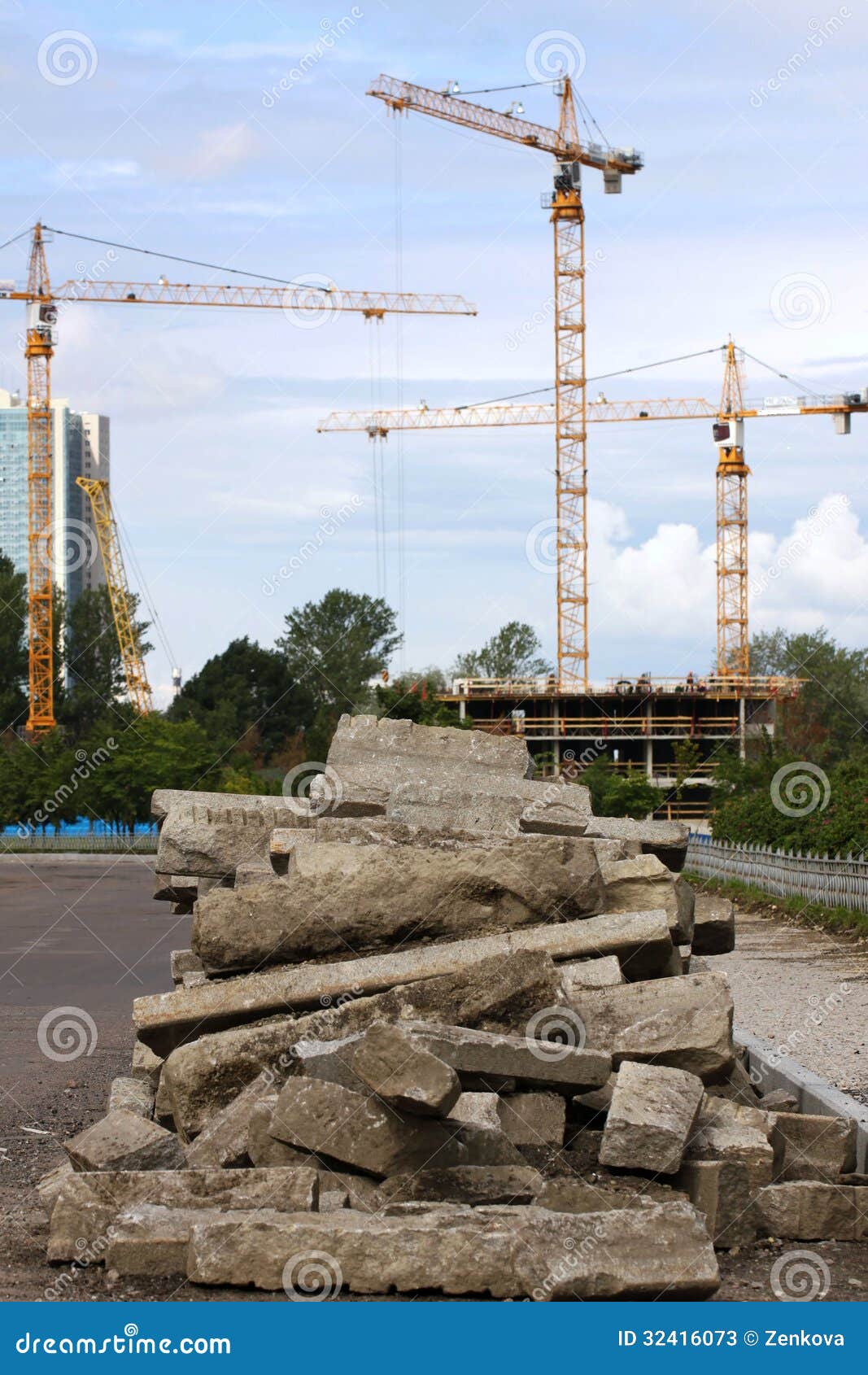 Incompleted construction stock image. Image of residential - 32416073