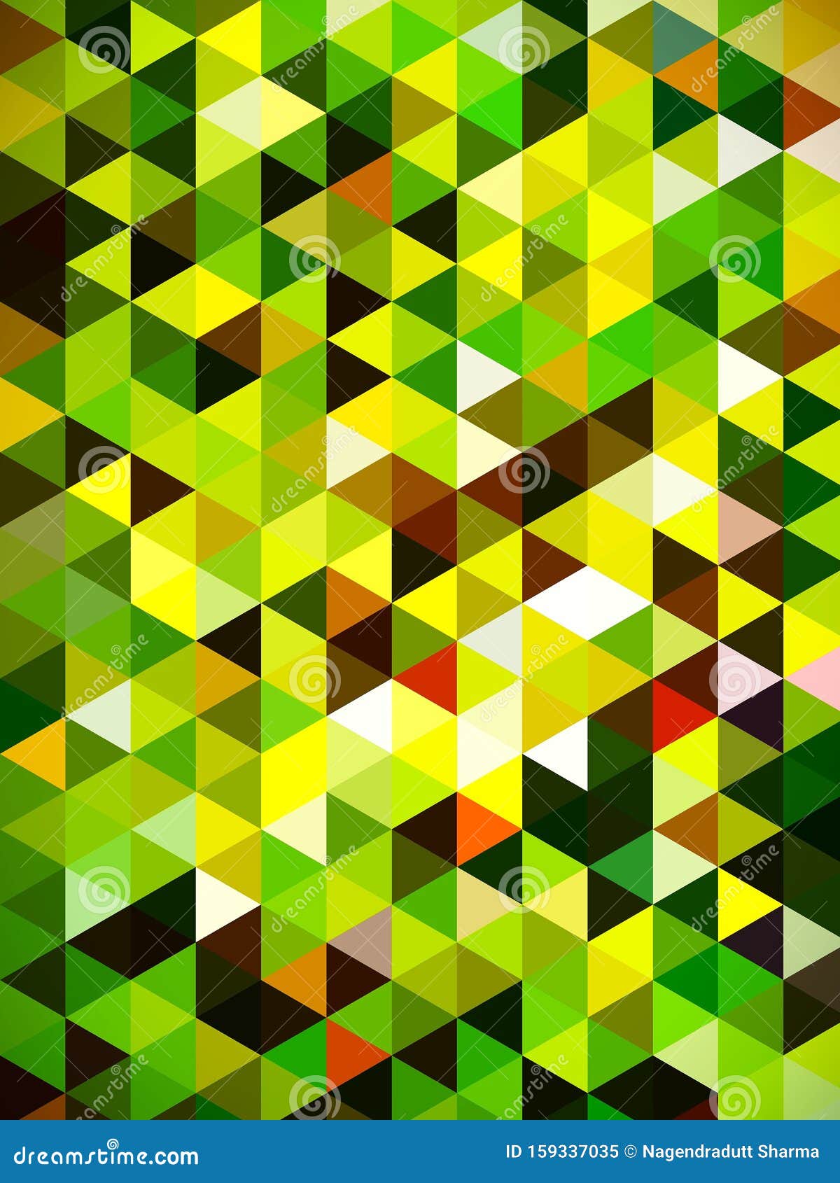 An Incomprehensible Illustration of Geometric Pattern of Triangles ...