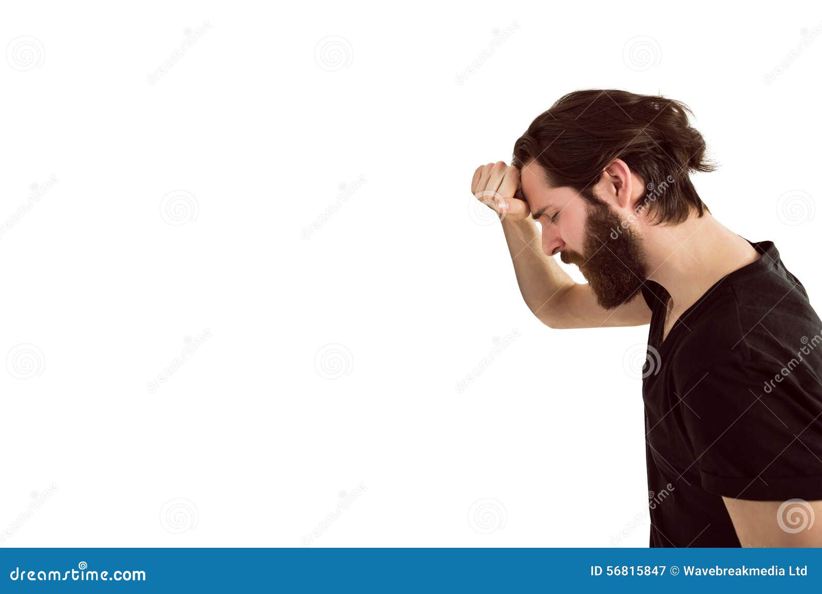 Inconformista Hermoso Que Siente Presionado Imagen de archivo - Imagen ...