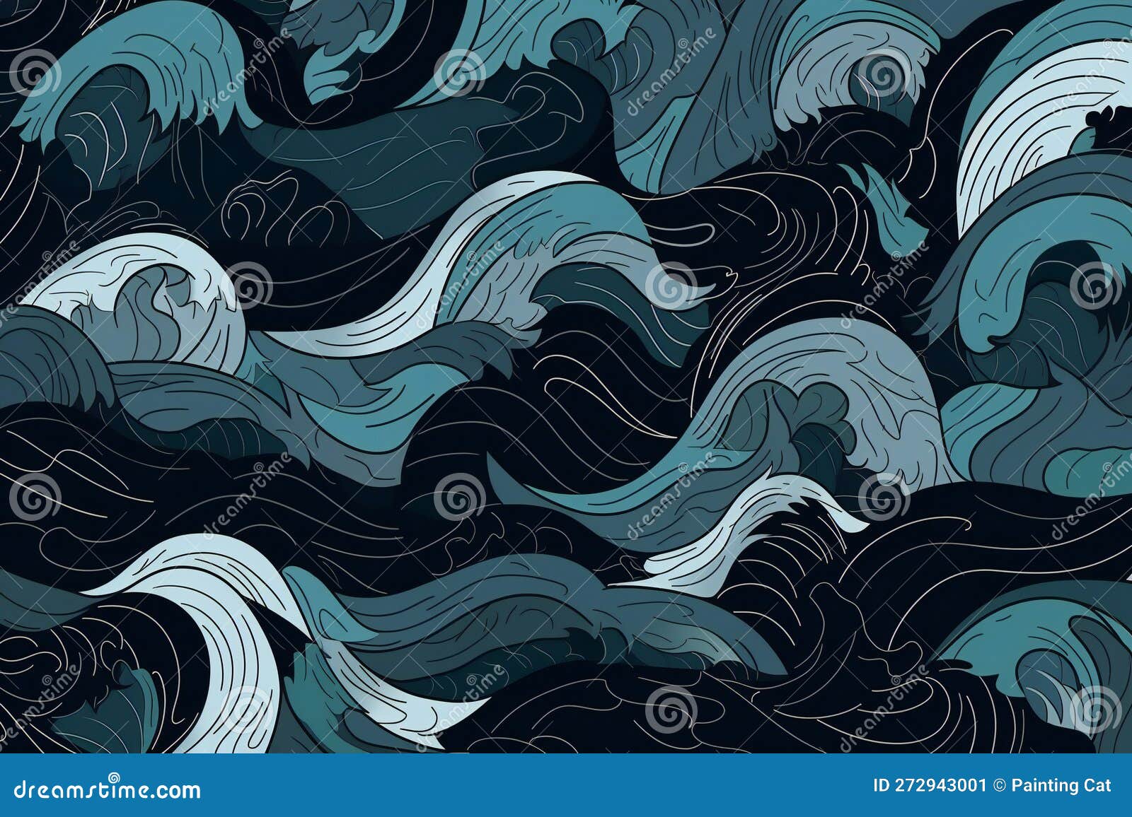 Inconspicuous Header With Elegant Waves, Abstract, Backgrounds Stock ...