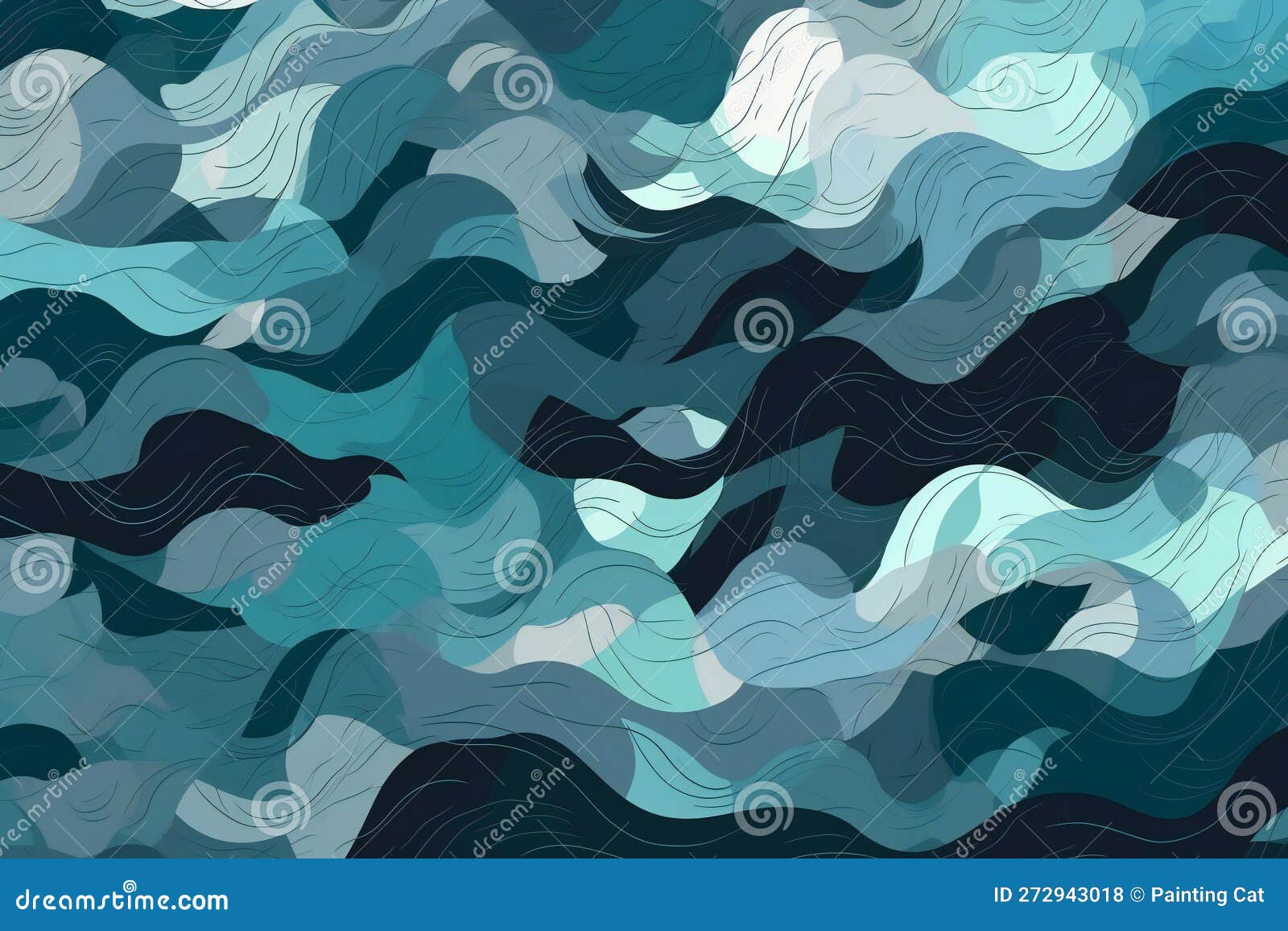Inconspicuous Header with Elegant Waves, Abstract, Backgrounds Stock ...