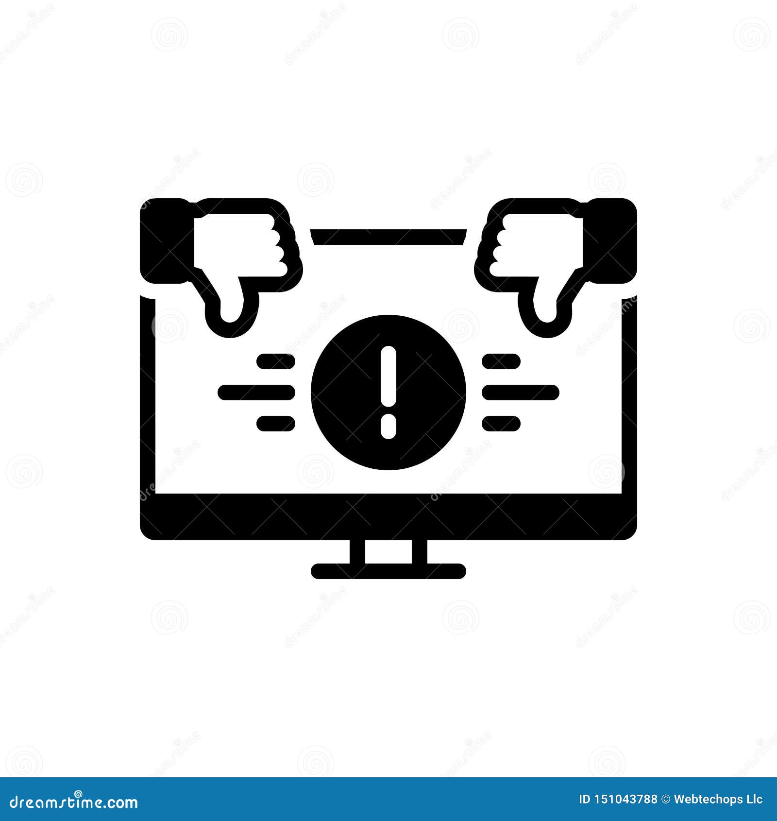 Black Solid Icon for Inconvenient, Uncomfortable and Unhandy Stock ...