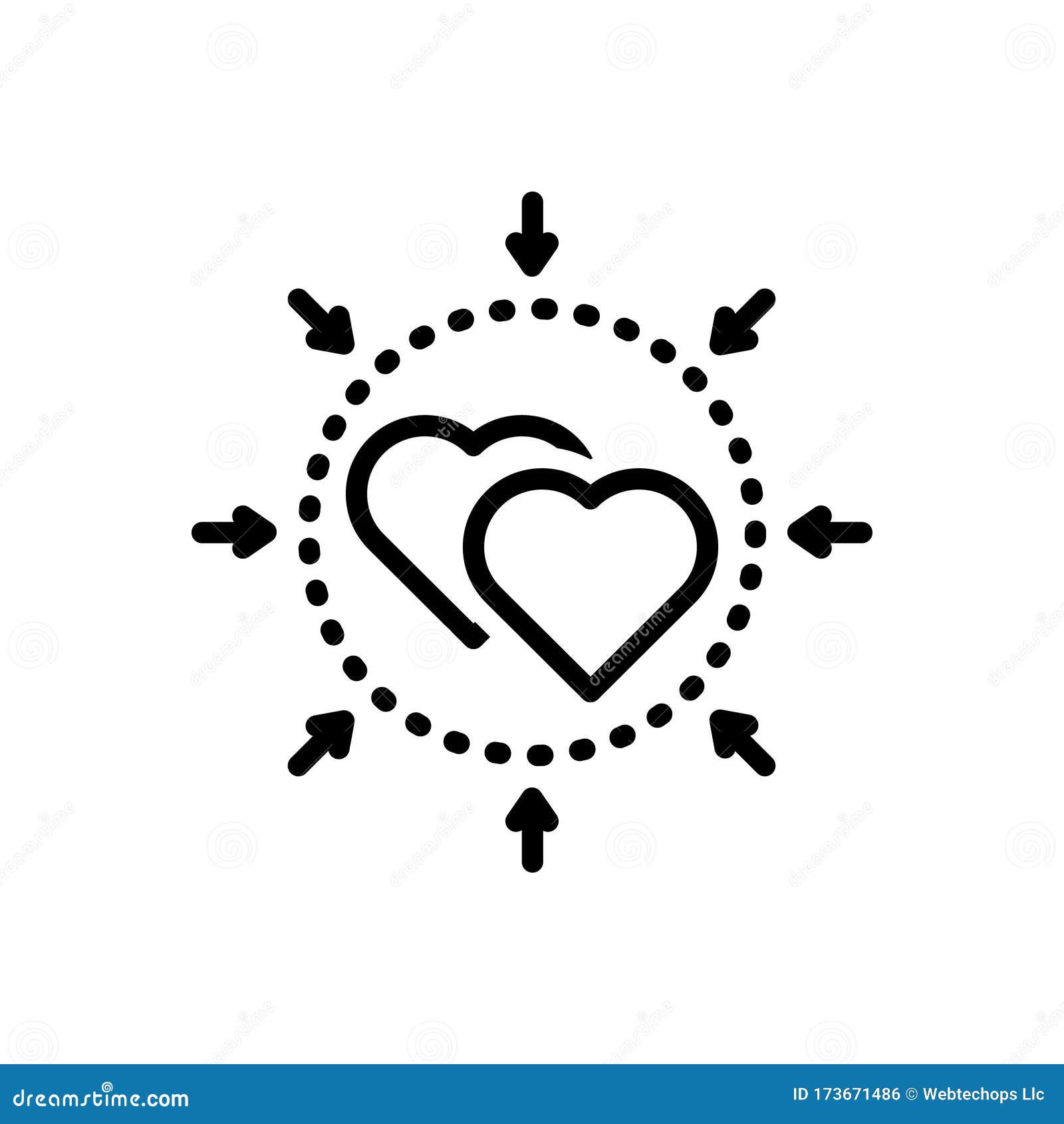 Black Line Icon for Incorporate, Unified and Include Stock Illustration ...