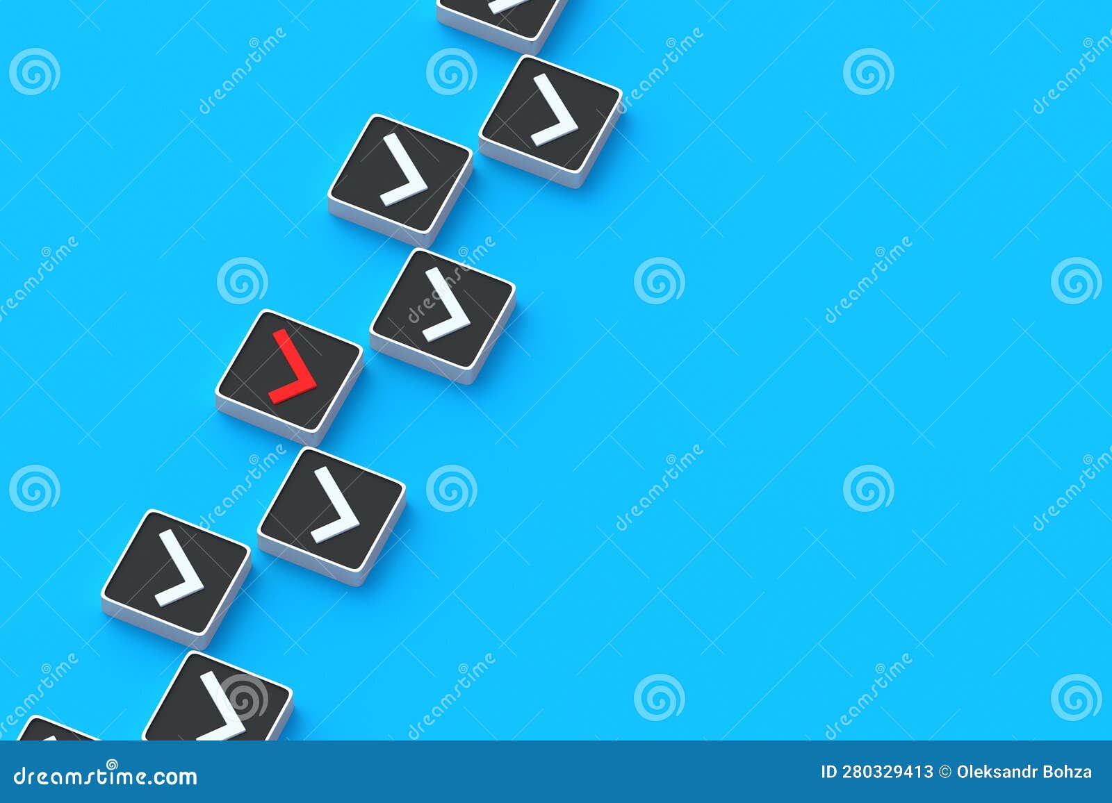 Incorrect Choice Concept. Red Check Mark on Button. Unconfirmed ...