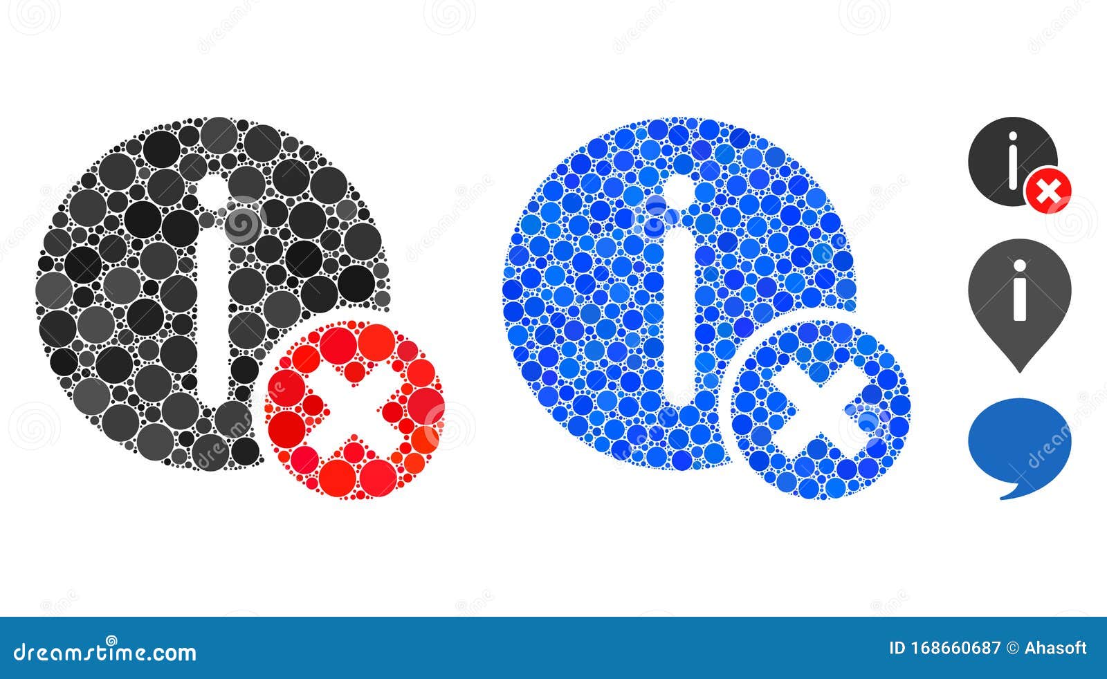 Incorrect Info Mosaic Icon of Circle Dots Stock Vector - Illustration ...