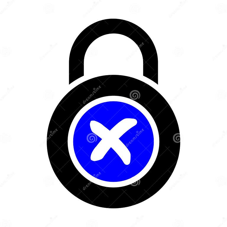 Incorrect Password Icon stock illustration. Illustration of beautiful ...