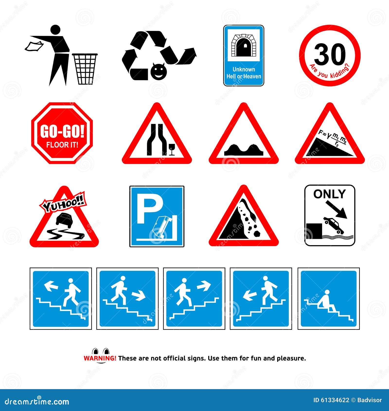 Incorrect signs stock vector. Illustration of communication - 61334622