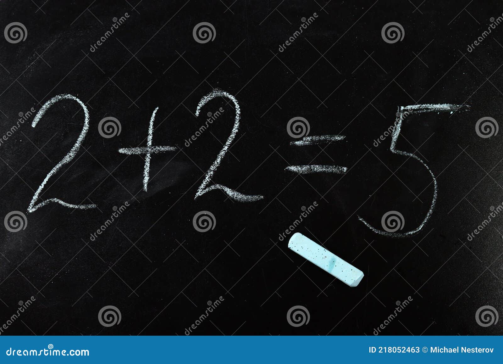 Incorrectly Solved Math Example on a School Blackboard Stock Image ... Incorrectly Solved Math Example on a School Blackboard Stock Image ...