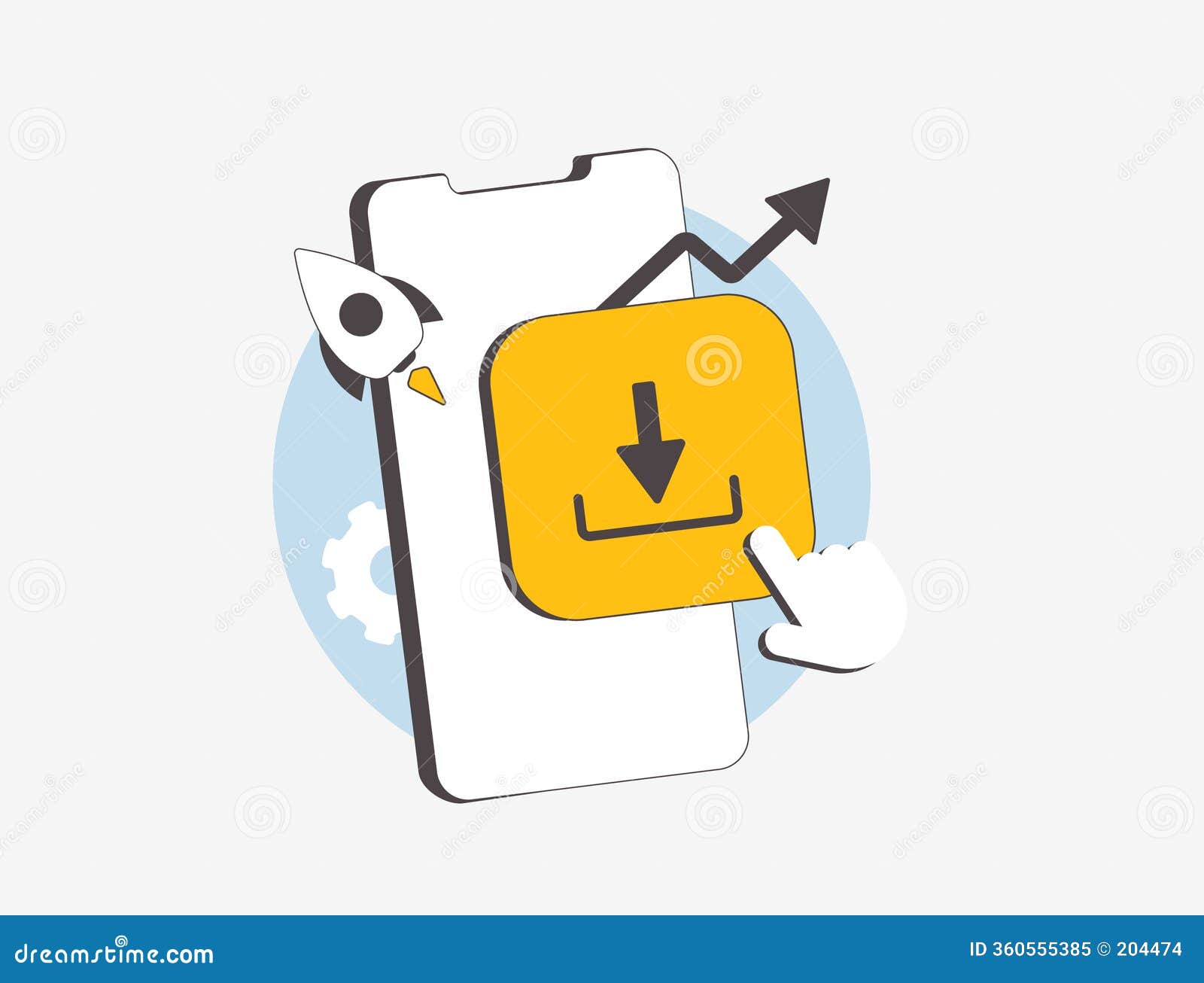 App Store Optimization Flowchart Vector Illustration | CartoonDealer ...