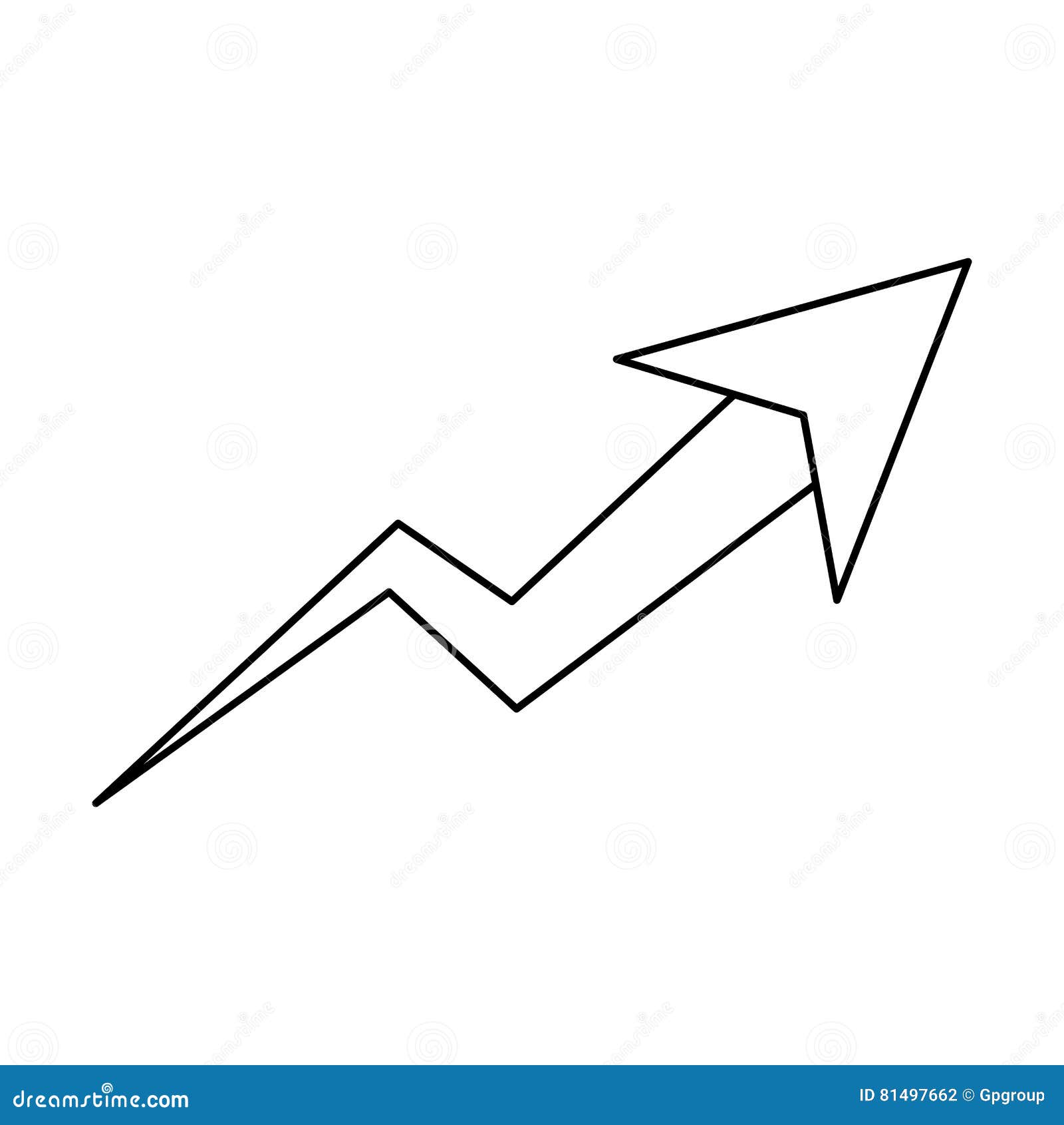 Increase arrow design stock illustration. Illustration of digital ...