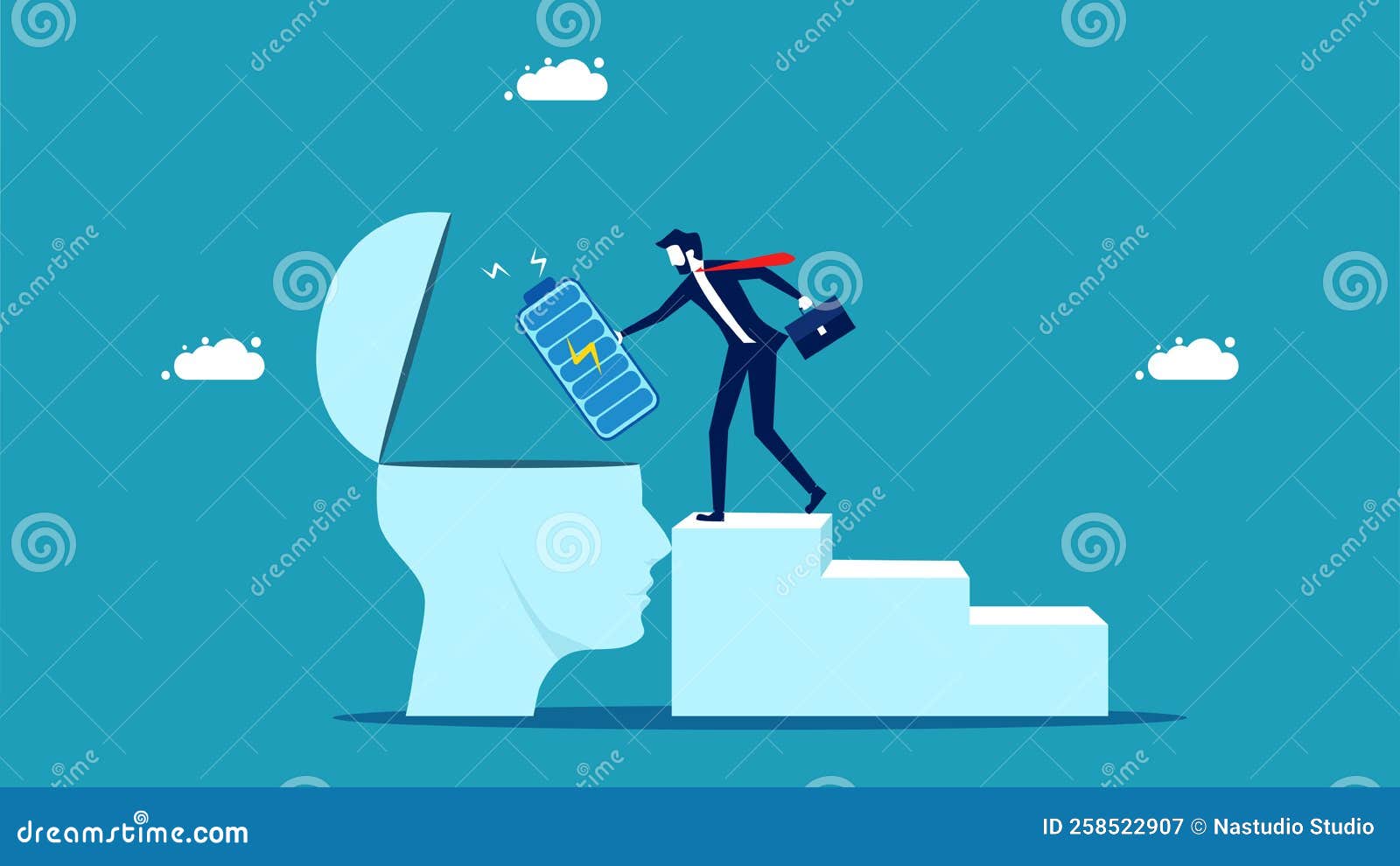 Increase Brain Power. Businessmen Increase the Battery of the Brain ... Increase Brain Power. Businessmen Increase the Battery of the Brain ...
