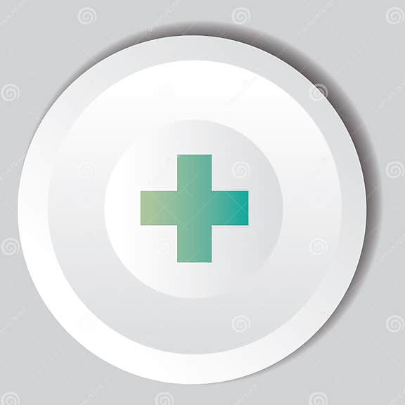 Increase Button. Vector Illustration Decorative Design Stock Vector ...