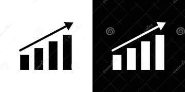 Increase Chart Icon (2) Logo Set Vector Stock Vector - Illustration of ...