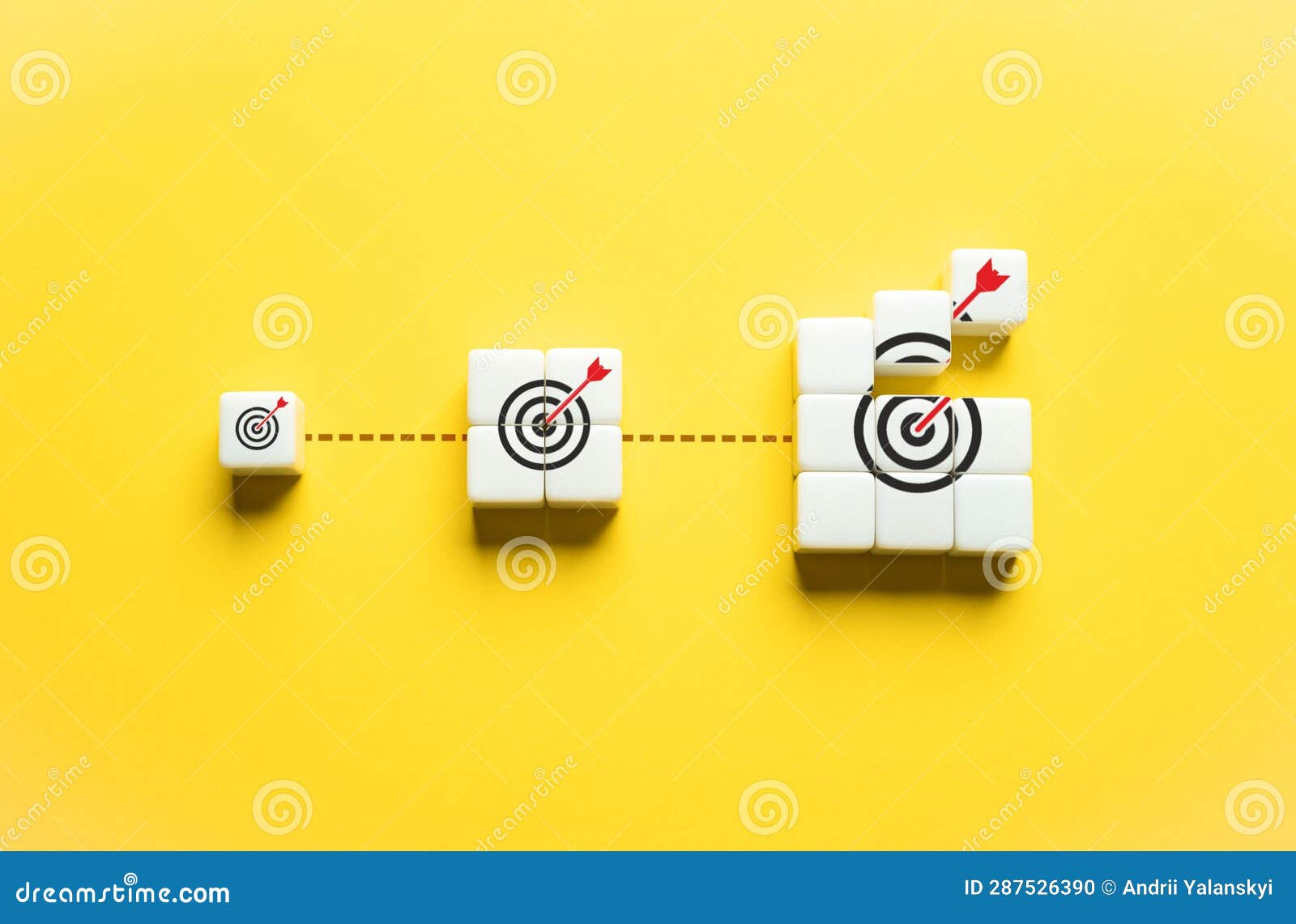 Increase and Complexity of the Goal. Big Ambitions Stock Photo - Image ...