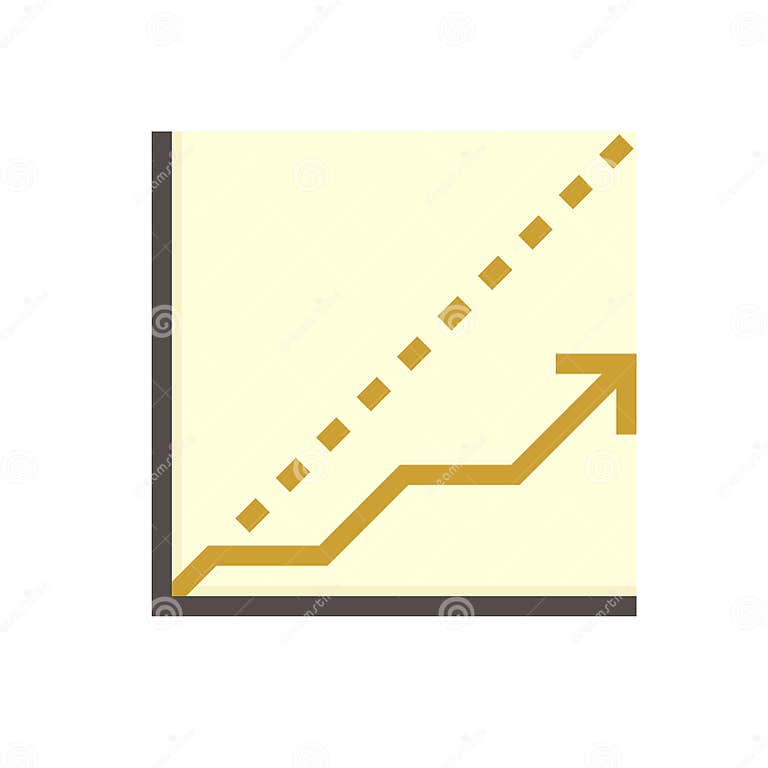 Benchmark and Increasing Graph or Chart Vector Icon Design with Up ...