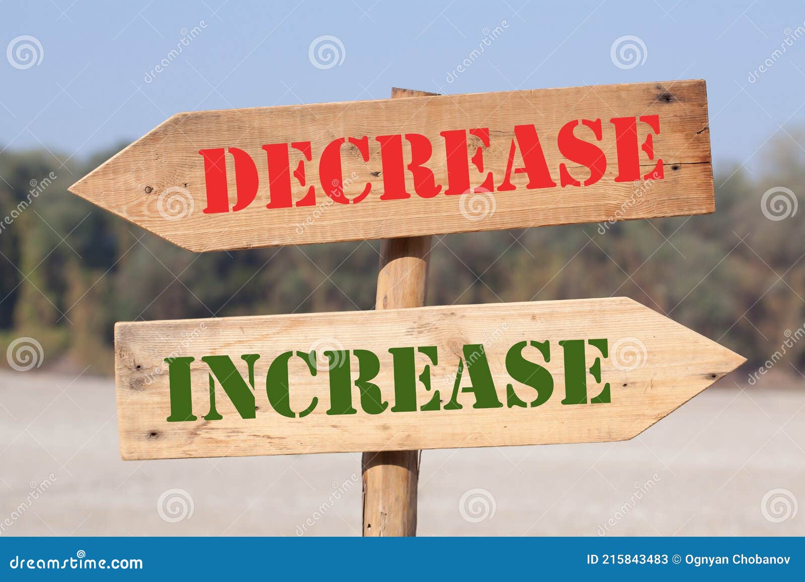 Increase Decrease Arrows Concept Stock Image - Image of improvement ...
