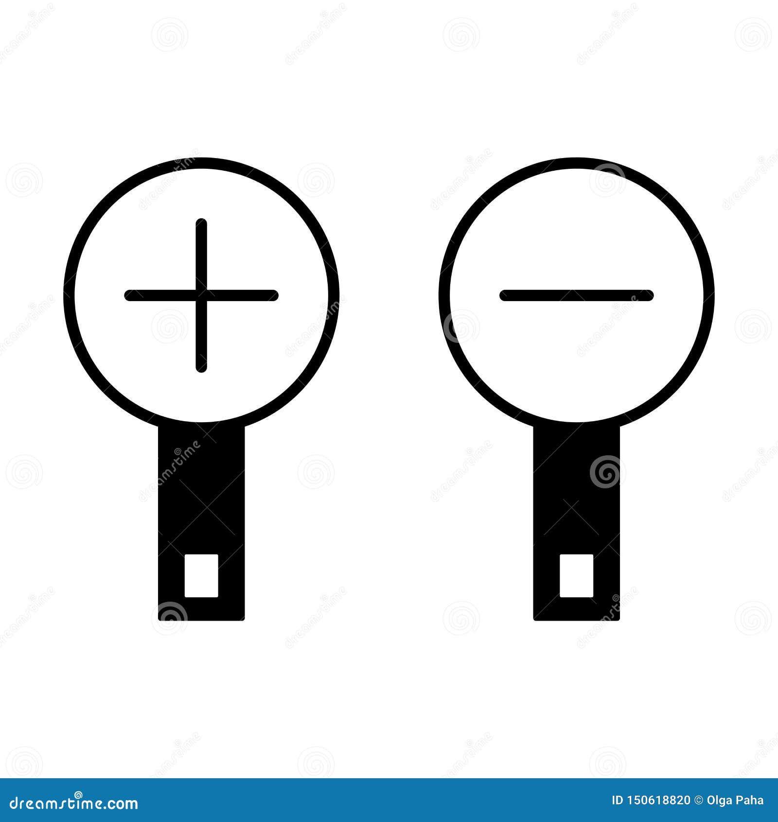 Increase and decrease stock vector. Illustration of closer - 150618820