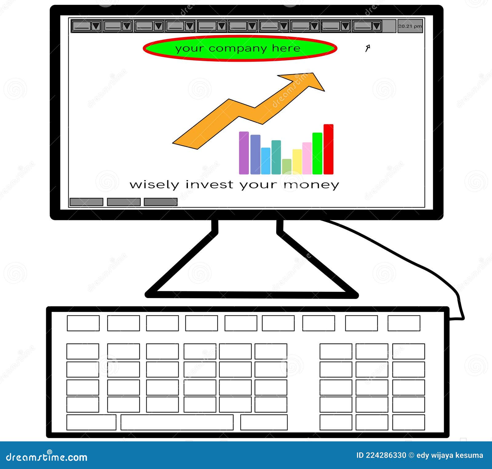 Increase and Decrease Graphic Chart. Illustration Image. Artwork Design ...