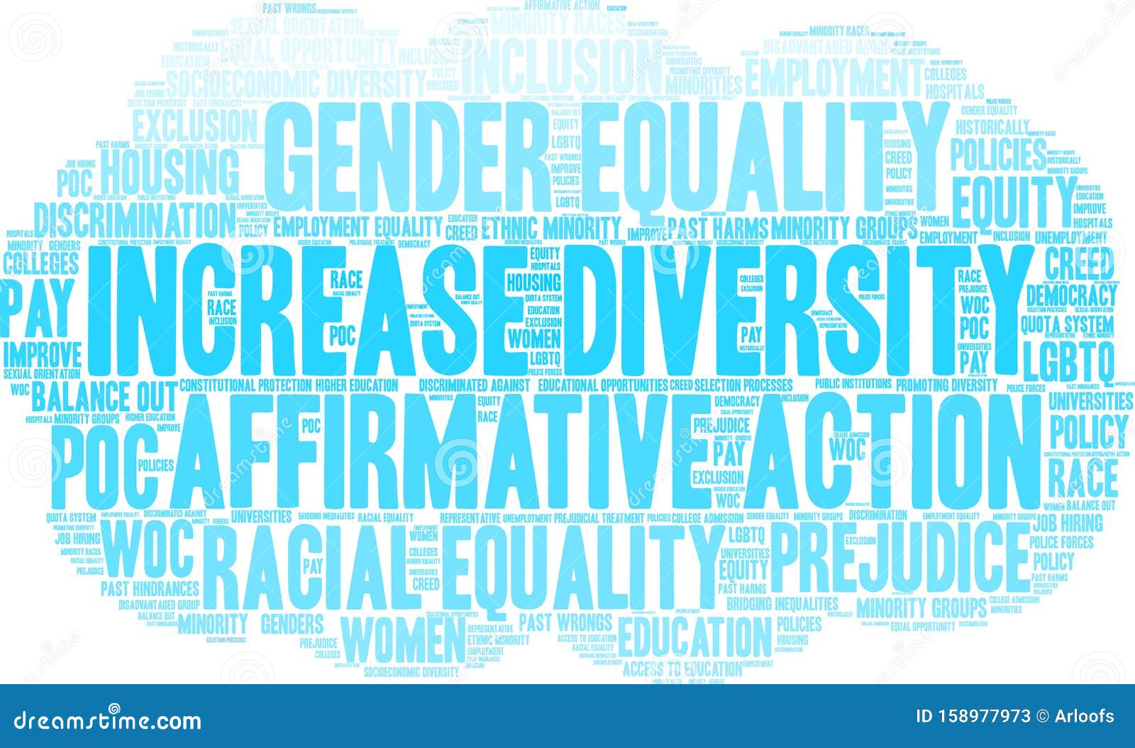 Increase Diversity Word Cloud Stock Vector - Illustration of education ...